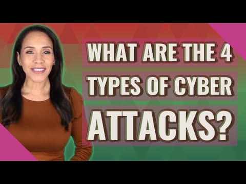 What are the 4 types of cyber attacks?