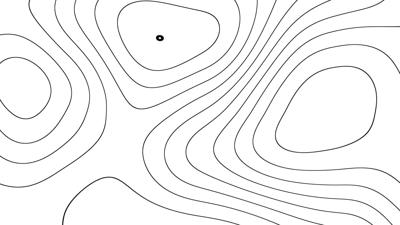 10-Hour Black And White Contour Line Wallpaper –Monochromatic  Minimalist Abstract Screensaver