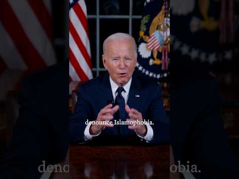 “We Must Denounce Anti-Semitism & Islamophobia” | Joe Biden On Rising Hate | US President #shorts