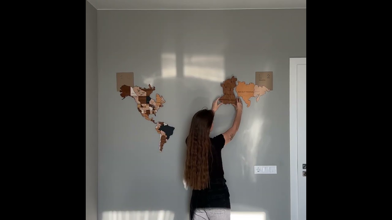 How to Install a Wooden World Map | WOW WOOD Wall Decor Installation Guide