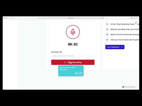 TalkScribe - Streamline Your Documentation Process! ✨