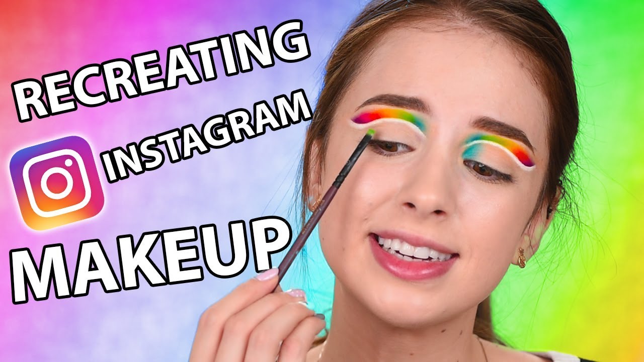 Recreating The Look #3 | Instagram Inspired Rainbow Makeup Tutorial