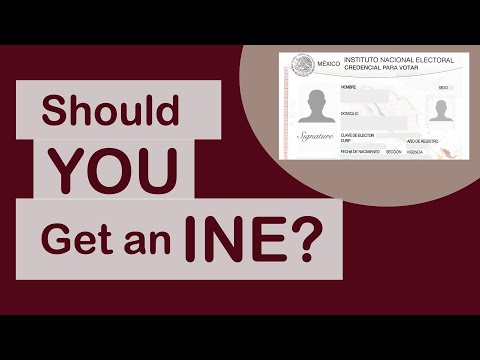 Mexican INE identification Credencial