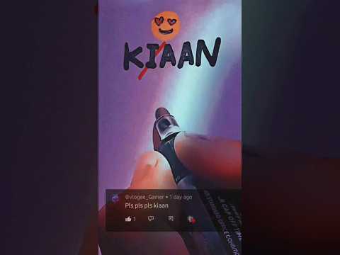 Kiaan😱🔥 name create to brand logo #shorts #viral #trending #logo #logodesign #youtubeshorts #art