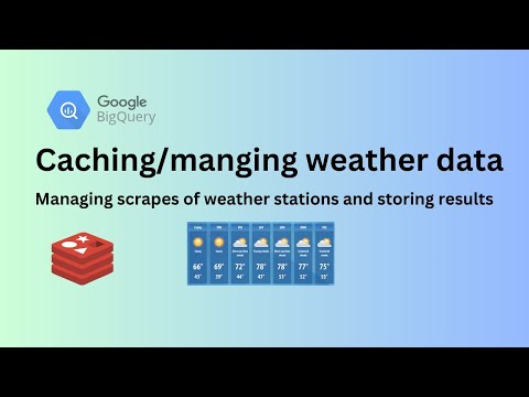 Data Engineering 101: Building a real world dataset end-to-end: Creating the weather data tables