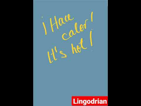 !Hace calor! It's hot! #aprendeespañol #spanishclass #learningspanish #español #spanishlessons