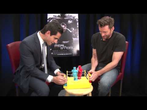 Hugh Jackman Plays Rock 'Em Sock 'Em Robots