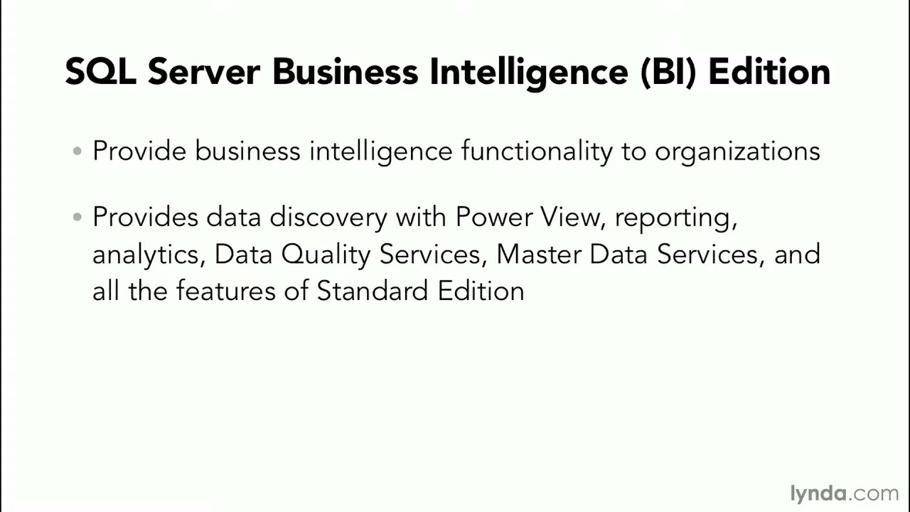 SQL Server Tutorial - Versions and supported operating systems
