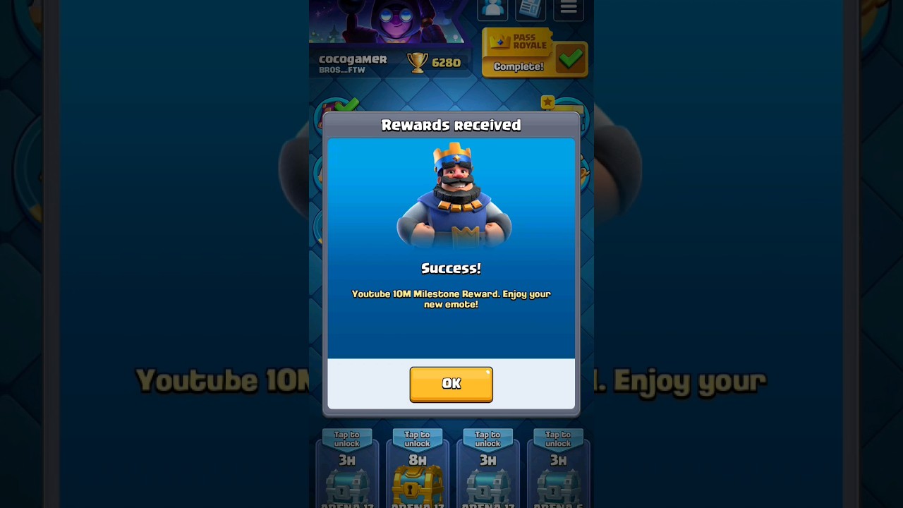 New Free Emote 😱🤑                                    #clashroyale