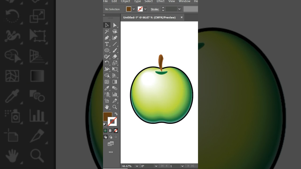 Beginner Vs Pro, Apple Vector Illustration #shorts #illustration #vectorart #graphicdesign #art