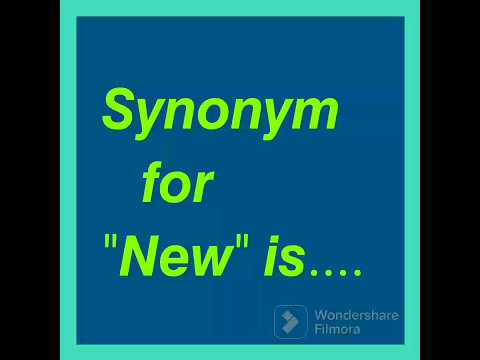 𝙎𝙮𝙣𝙤𝙣𝙮𝙢 𝙛𝙤𝙧 "𝙉𝙚𝙬" #synonyms #𝙨𝙝𝙤𝙧𝙩𝙨