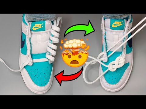 How To Tie Your Nike Shoes The Easy Way!👟 Shoe Lacing Styles