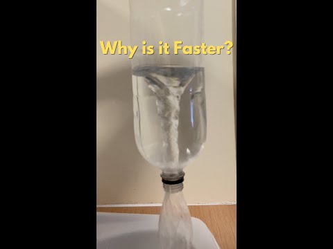 Why Does Swirling Water Drain Faster?