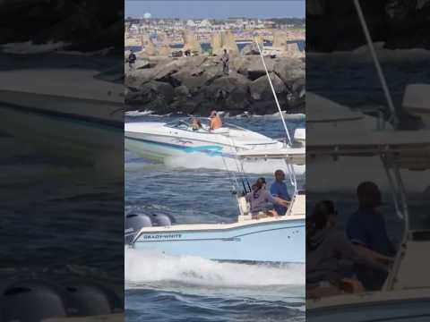 Boat Baja Makes A Pass - Manasquan Inlet