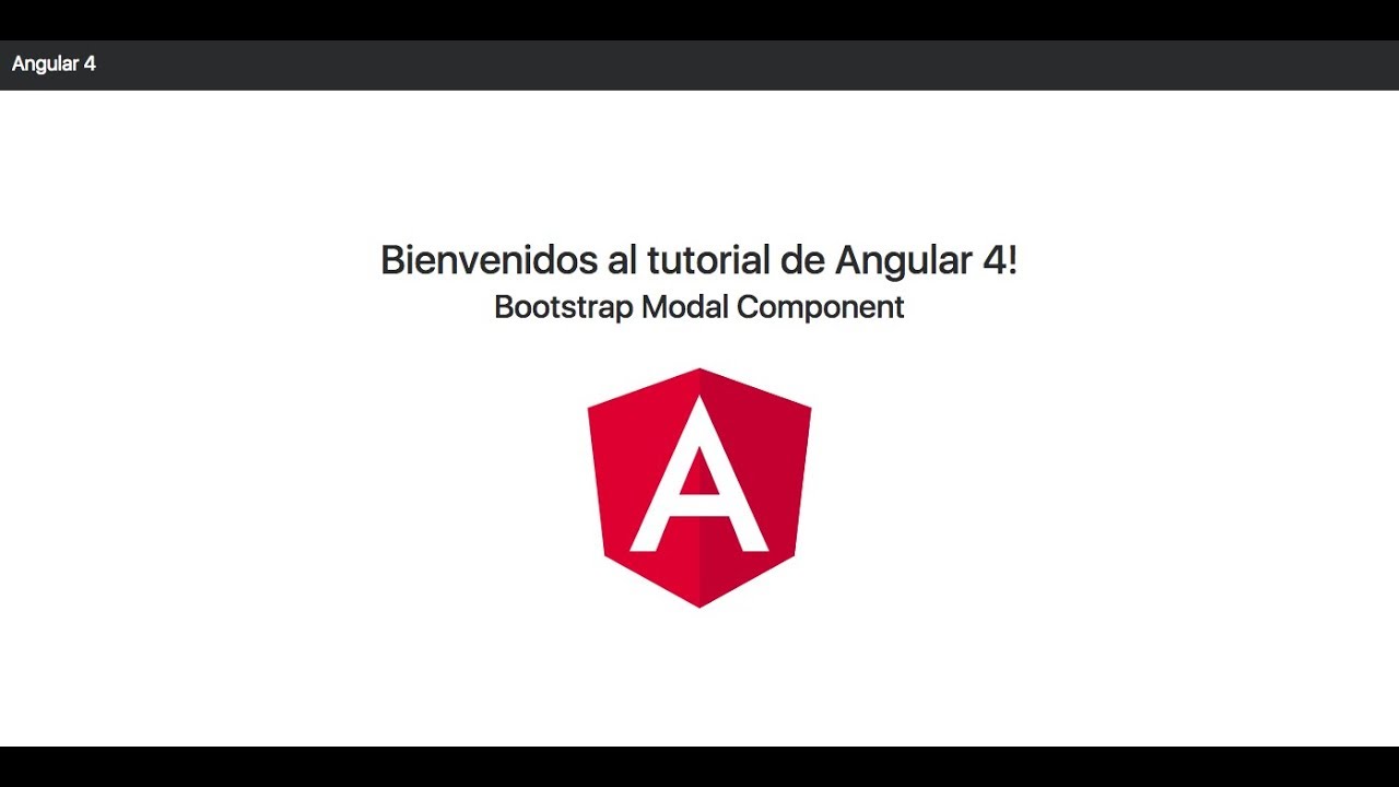 Tutorial Angular 4 - Bootstrap 4 Modal