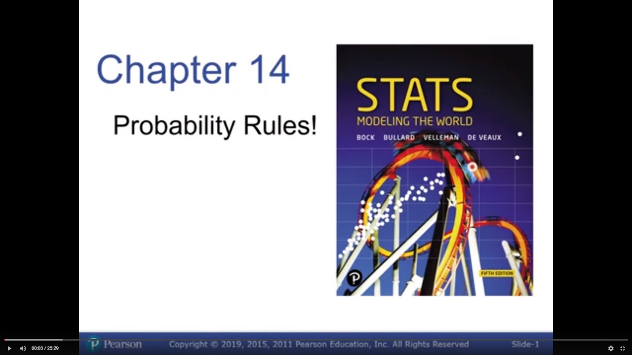Statistics Chapter 14 - Probability Rules