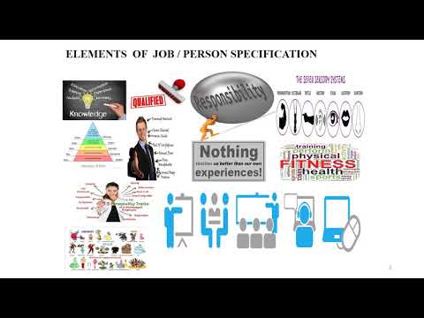 HR BASICS-JOB / PERSON SPECIFICATION