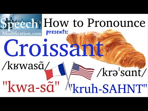 How to Pronounce Croissant (French vs. American English)