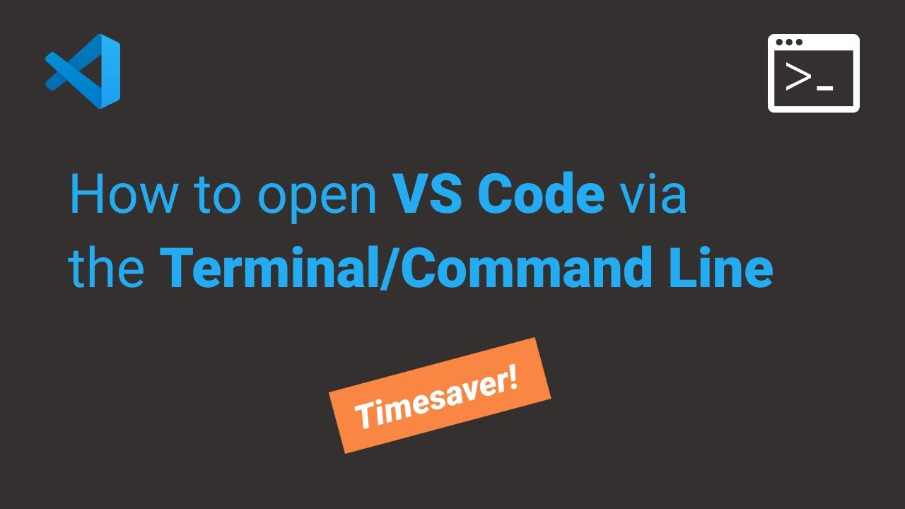 How to Open VS Code from your Terminal/Command Line (Fast)