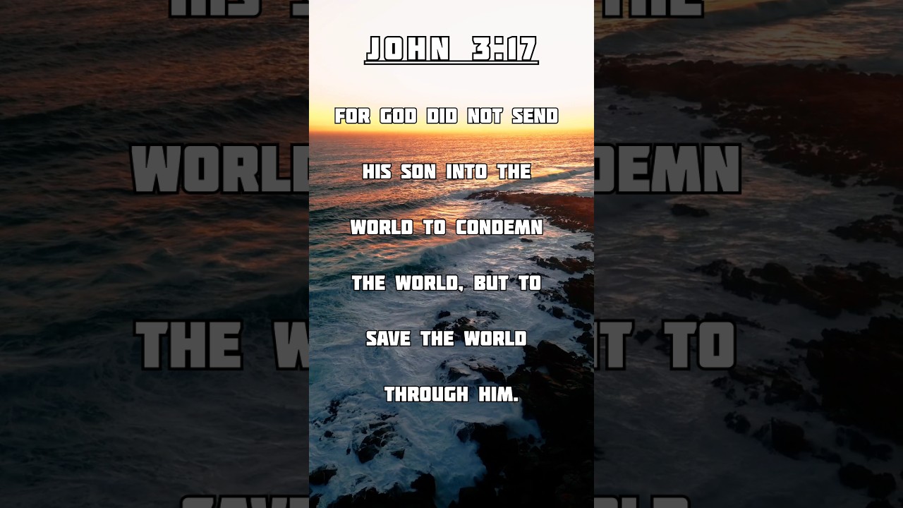 Understanding John 3:17: The Heart of God's Love ❤️ | Bible Verse #jesus #verseoftheday #god