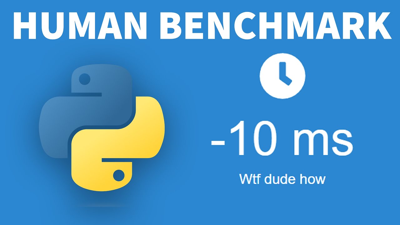 Python VS Human Benchmarking Test (reaction time)