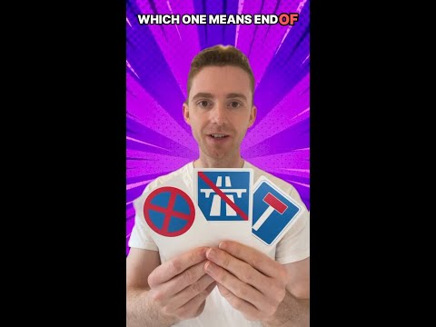 Which one means end of motorway?