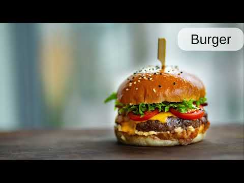 Burger: Word Pronunciation - Read Along (Australian Accent) Picture Dictionary English