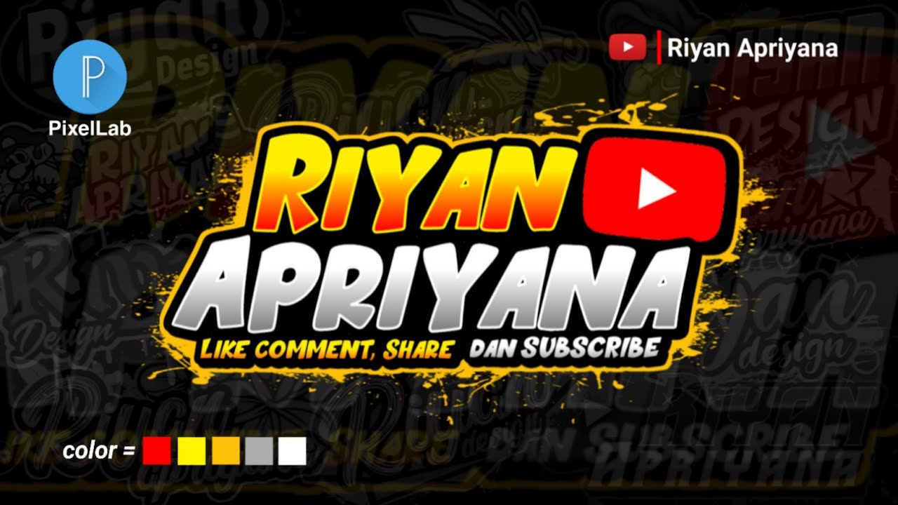 HOW TO MAKE A YOUTUBE CHANNEL LOGO ON PIXELLAB