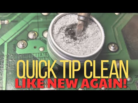 How do you clean and maintain your soldering iron?