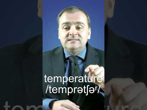 Today's word is "temperature"