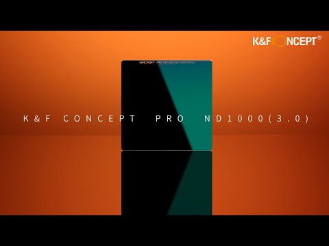 K&F Concept PRO ND1000 Square Filter 3.0 Version | 8 Filter Ring Adapters
