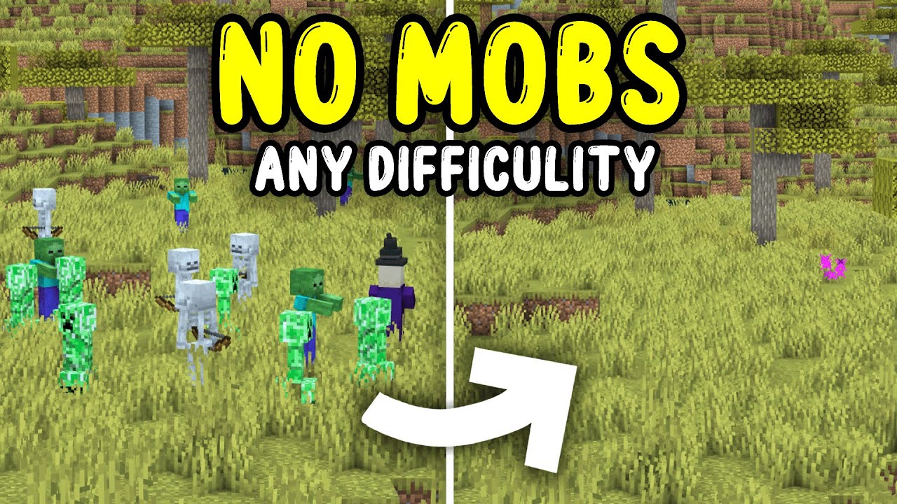 BEST MOB SWITCH Minecraft 1.21! (Stop ALL MOBS from spawning)