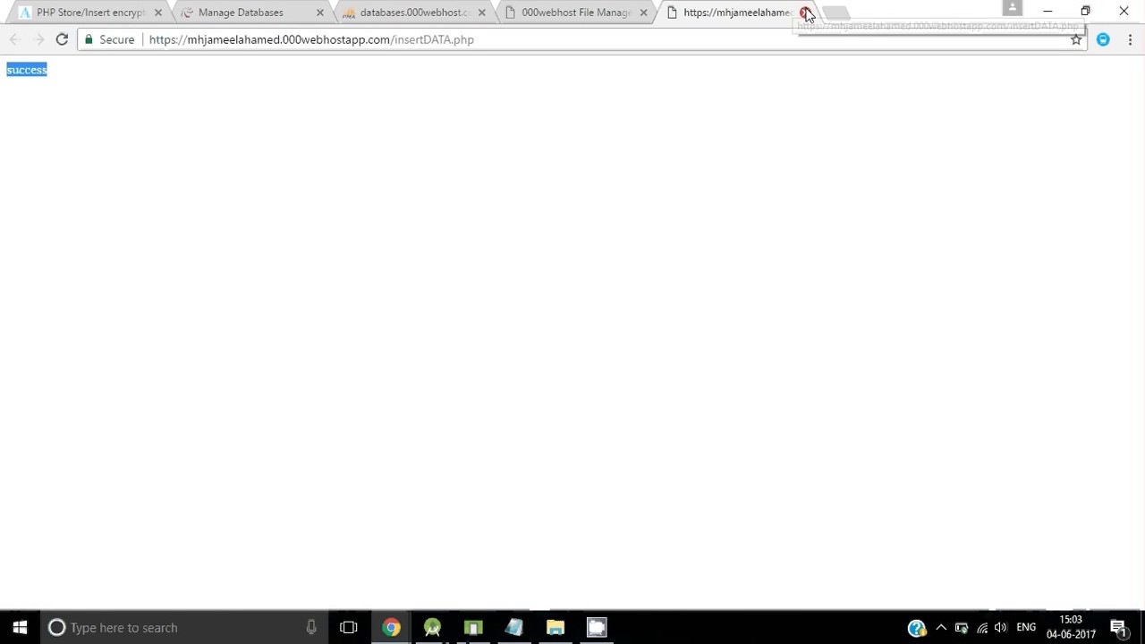 Inserting data into mysql database using php in android