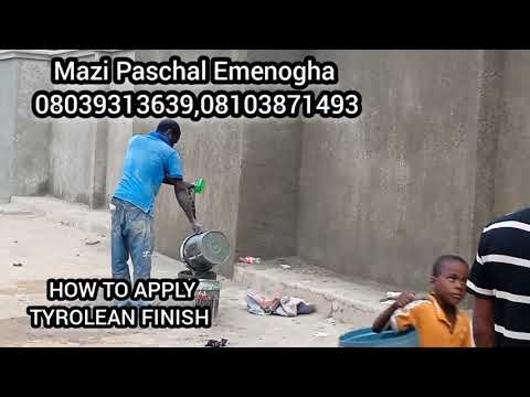 HOW TO APPLY TYROLEAN FINISH