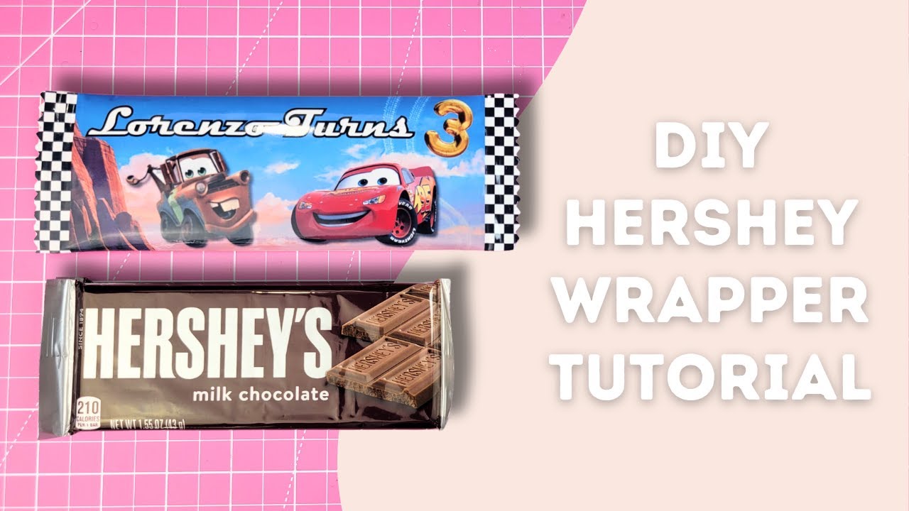 Personalized Hershey Bar Wrapper Tutorial | Using Canva