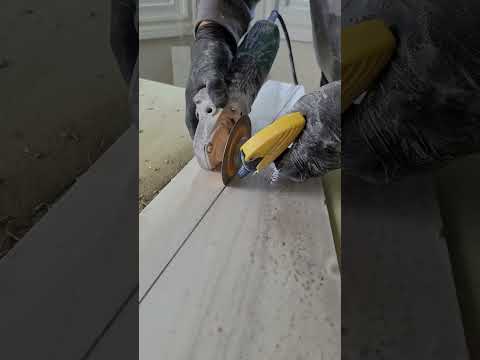 Quick Tip | Tile Cut with Grinder | Dust & Heat Control Using Water ♨️