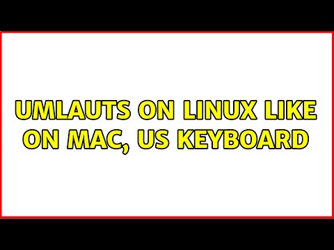 Umlauts on Linux like on Mac, US Keyboard