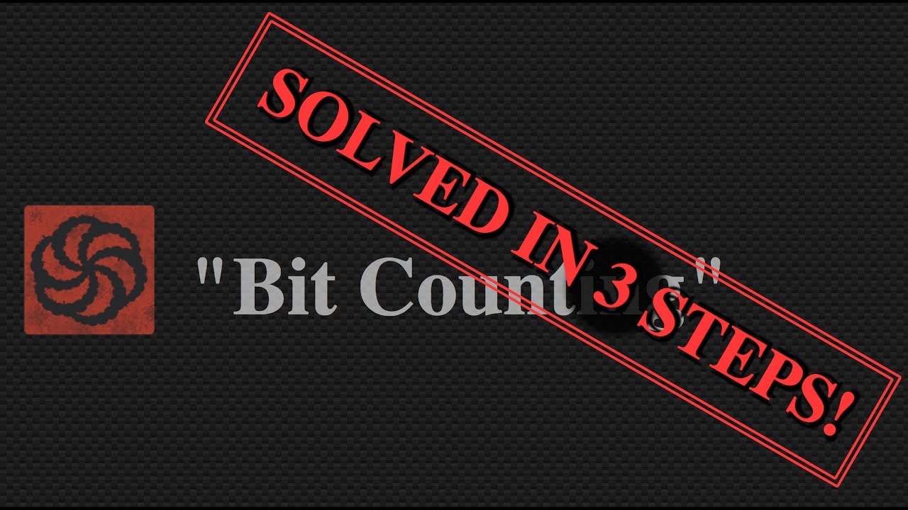 Codewars Javascript - Bit Counting - SOLVED IN 3 EASY STEPS!