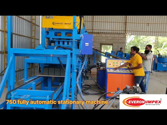 Stationary Type Concrete Block Making Machine - Stationary Concrete ...