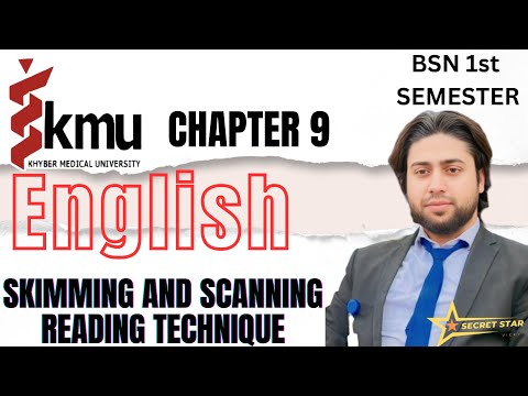 Skimming & Scaning | Eng-l | Kmu | Bsn | Post RN