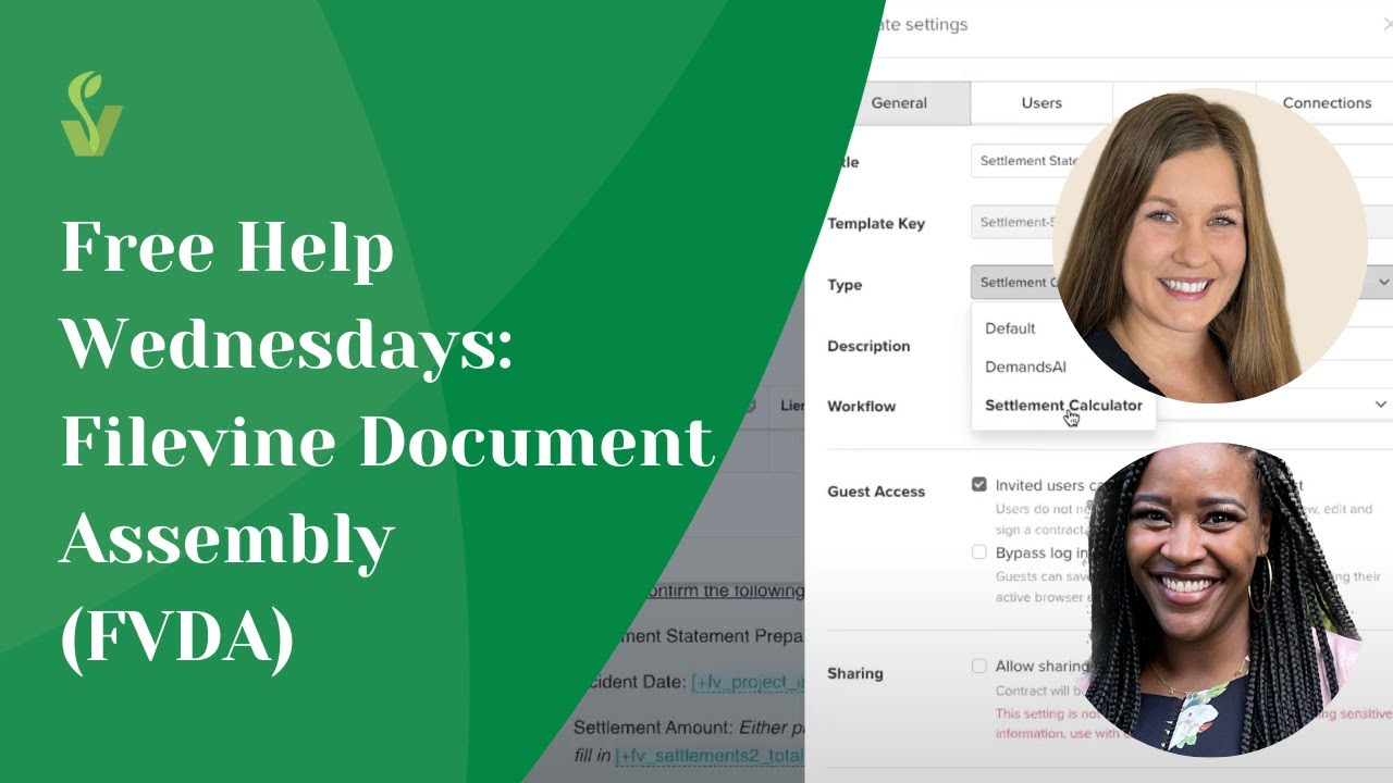 Free Help Wednesdays: Filevine Document Assembly (FVDA)