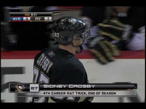 Sidney Crosby Hat Trick on Hat Night! [11-28-09]
