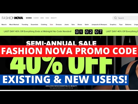 Try This New FASHION NOVA PROMO CODE For NEW & EXISTING Members | FASHION NOVA DISCOUNT CODE 2022