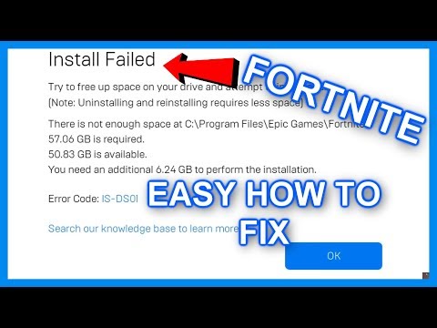 (PC)HOW TO FIX FORTNITE ERROR INSTALLED FAILED UPDATE (2019)