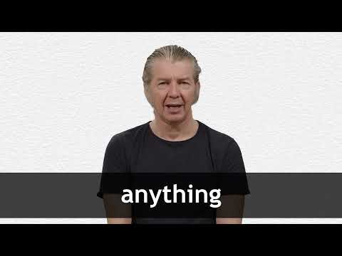 ANYTHING definition in American English | Collins English Dictionary