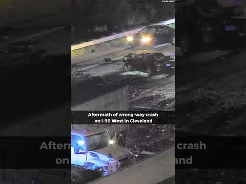 CAUGHT ON CAMERA | Wrong-way crash on I-90 West in Cleveland