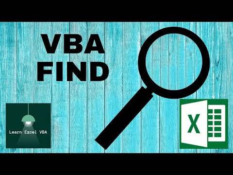 Excel VBA - FIND Function