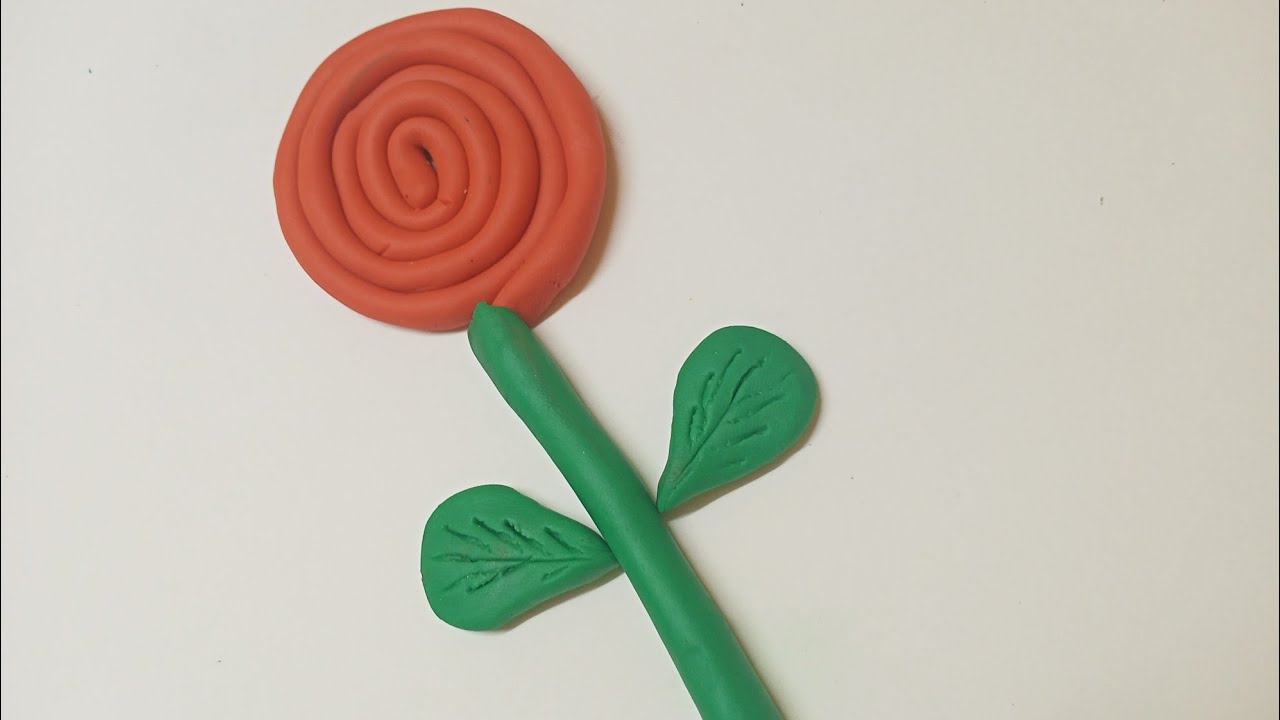 How to make easy flower with playdoh | Clay flowers designs | Clay art tutorial for kids | Clay art