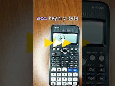 How to Use Casio Classwiz in Correlation & Regression