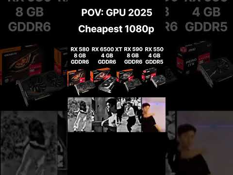 RX 580 vs RX 6500 XT vs RX 590 vs RX 550 in 1080p gaming